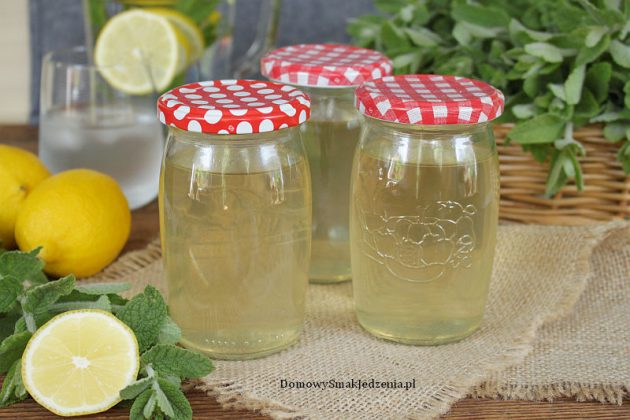 syrop miętowo cytrynowy | Domowy Smak Jedzenia .pl